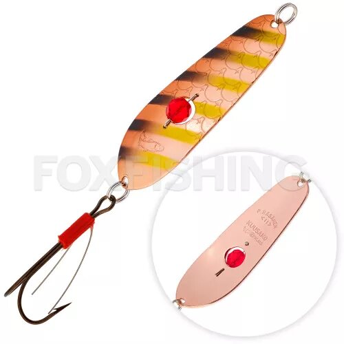 Блесна колеблющаяся Kuusamo Rasanen 70/20 7см. 20гр. BR/Fye-C