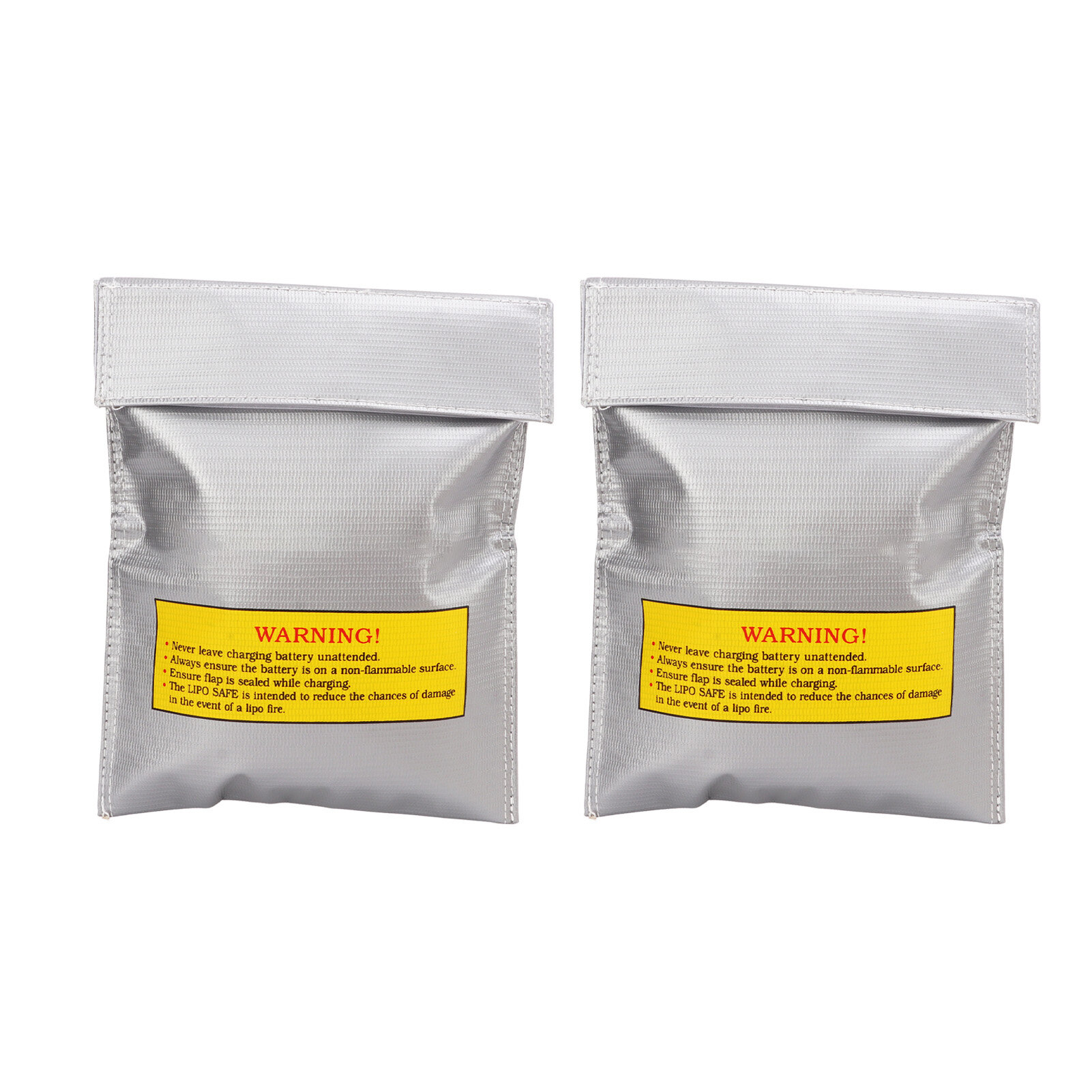 2 шт. защитный чехол для литиевых батарей из ПВХ-волокна, огнестойкий, взрывобезопасный, для хранения и зарядки литий-полимерных батарей