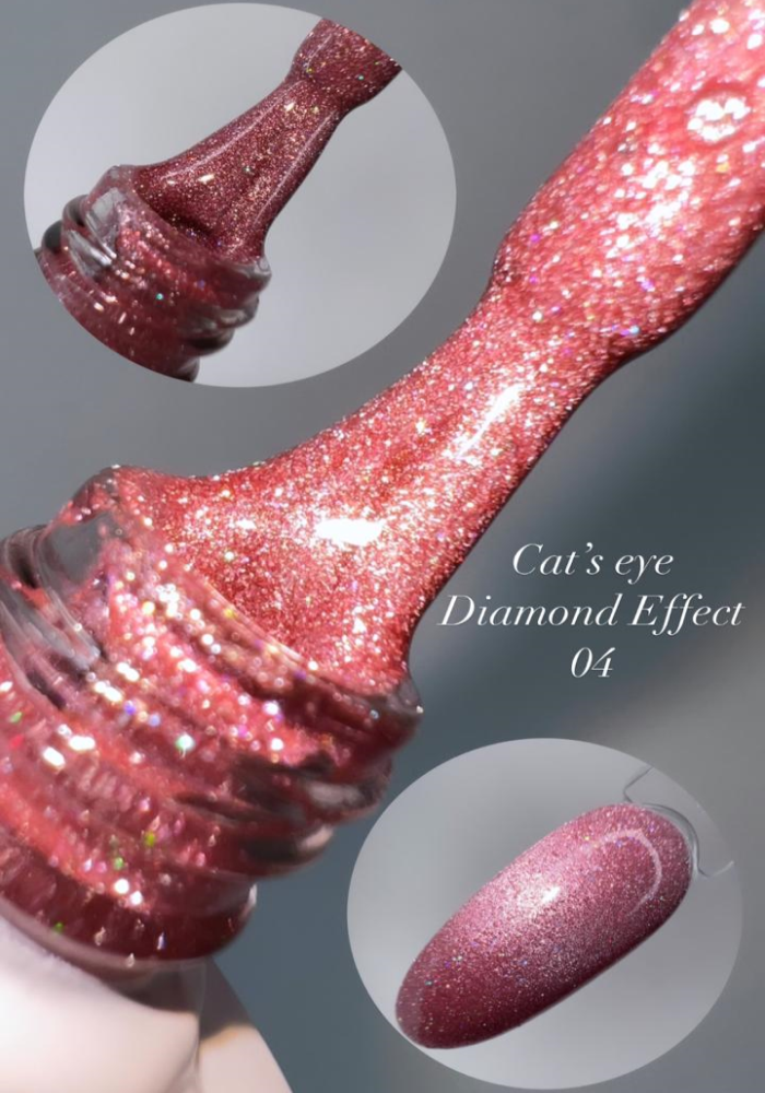 Гель-лак FOR YOU Cat's eye DIAMOND № 04