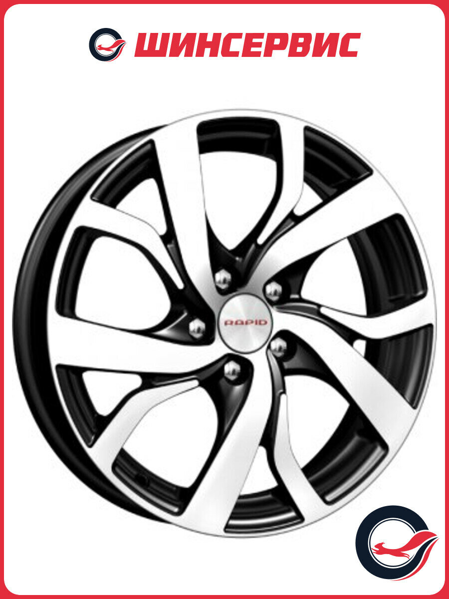 Литой диск КиК Палермо R16x6.5J 5x100 ET38 ЦО67.1