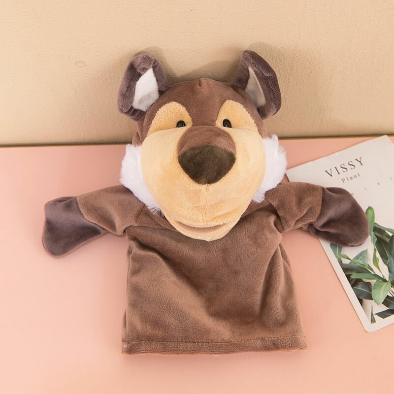 Игрушка на руку для кукольного театра, волк