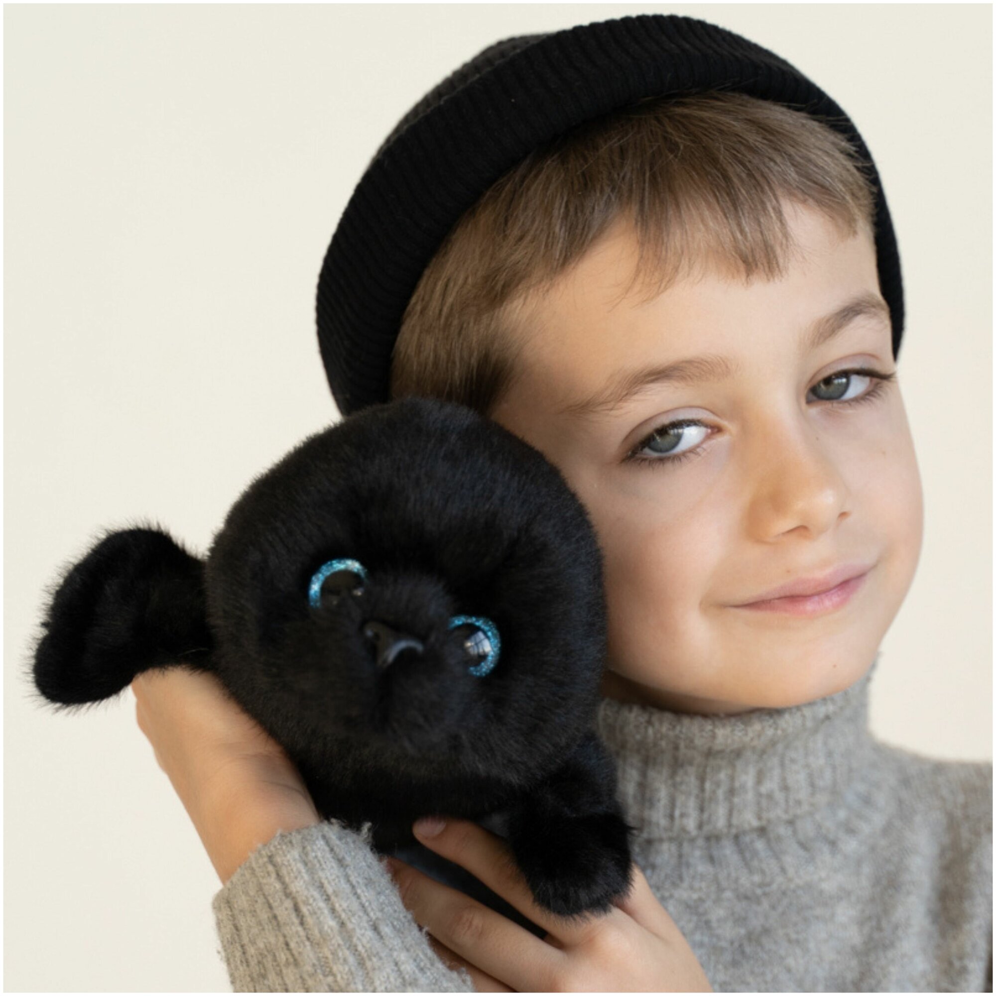 Мягкая игрушка детская MIMIS нерпенок "Black"