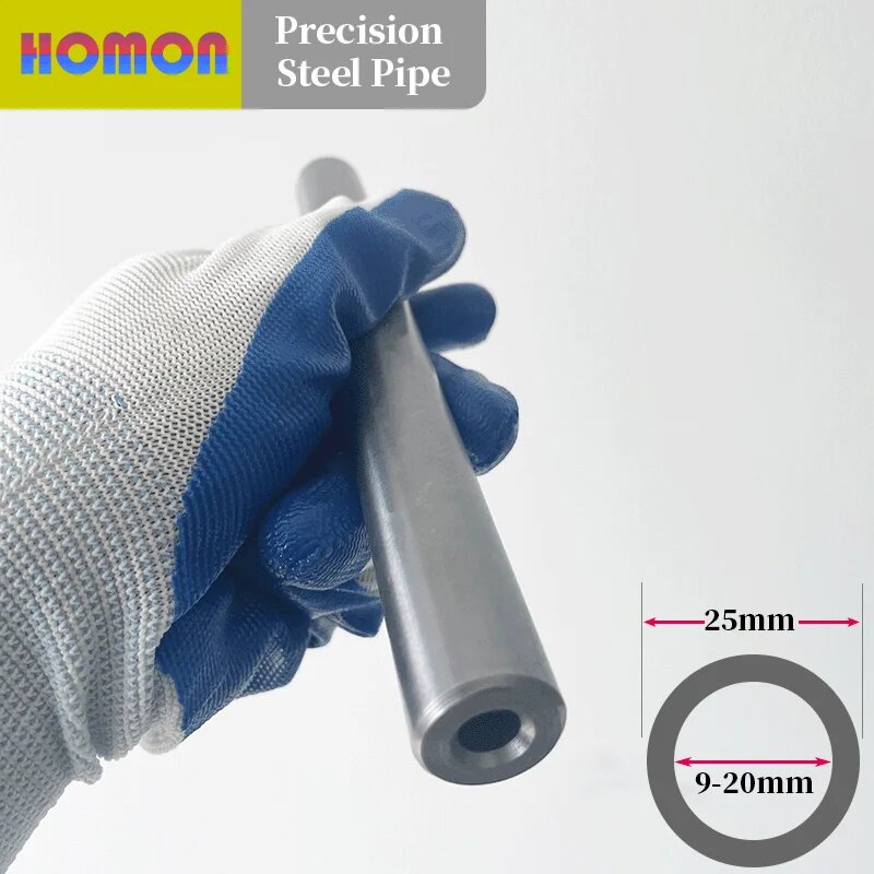 Взрывозащищённая стальная труба 25 мм 42CrMo OD25mmxID9mm, 30 см