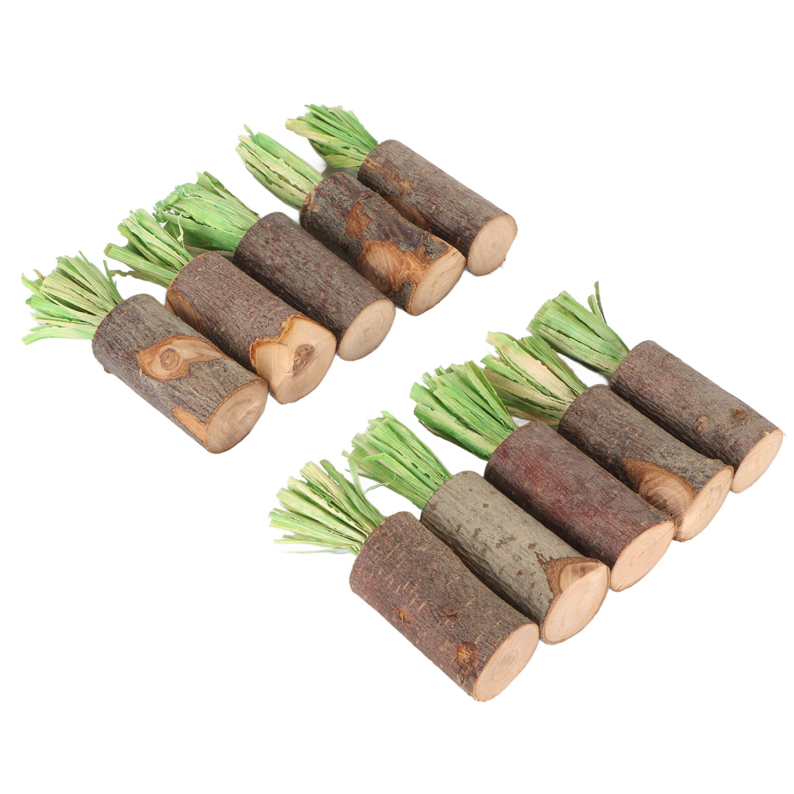 10 шт, жевательные палочки для кроликов, съедобные, безопасные, предотвращают образование мочевых камней, декоративные морские свинки, жевательные игрушки для хомяка, кролика, зеленая кукурузная шелуха, тип