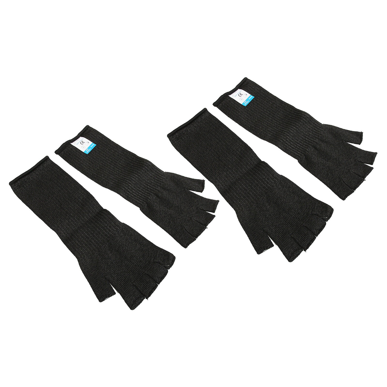 2 пары срезанные защитные рукава 5 уровней предотвращают царапины рукава защиты от рук с помощью пальца Holess 30 см / 11,81 дюйма