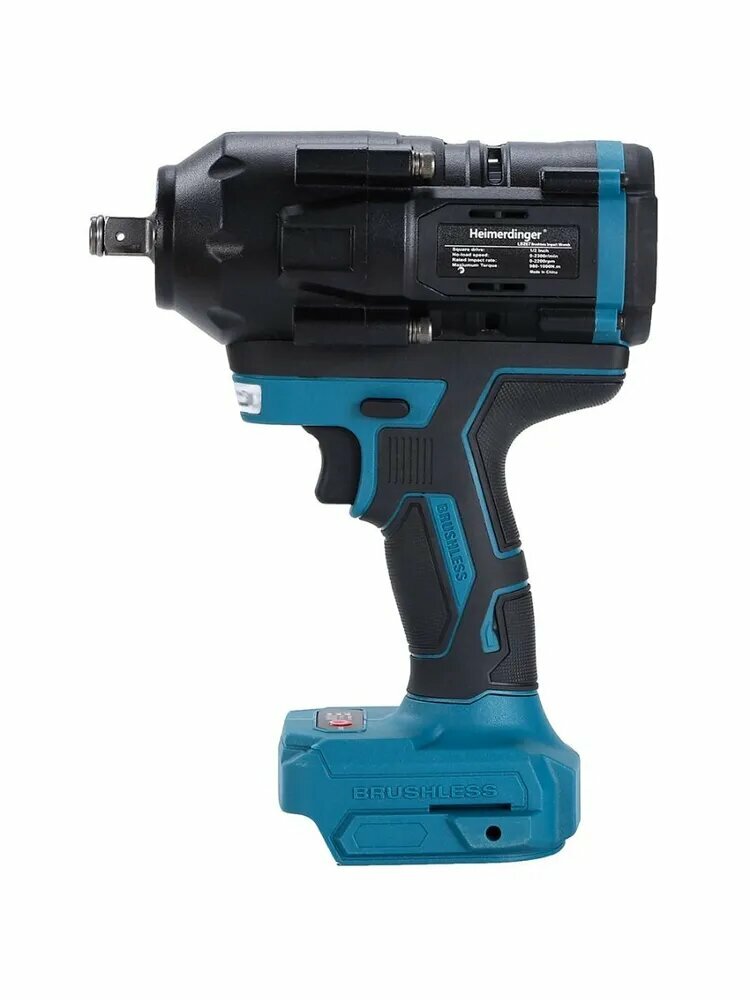 Бесщеточный беспроводной ударный гайковерт 1/2 дюйма с питанием от литиевой батареи 1000 Нм для ремонта автомобиля, LB267, только корпус