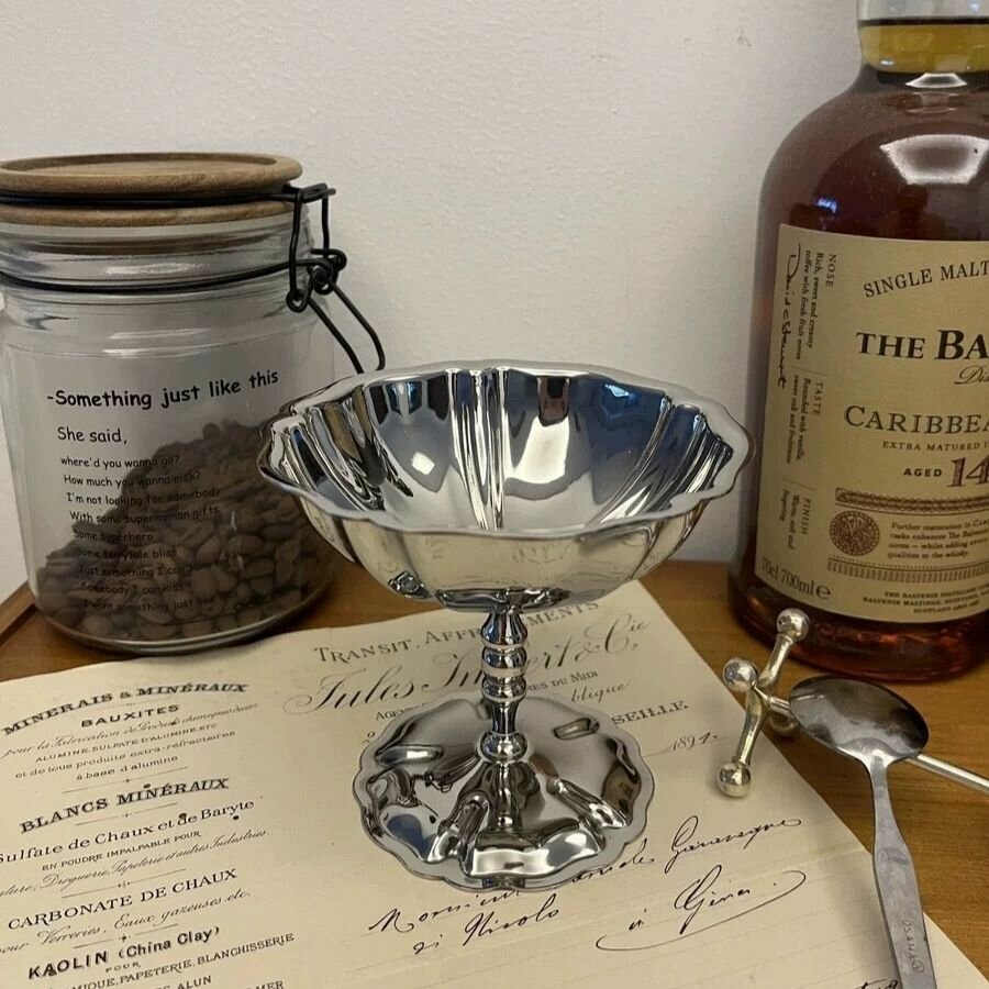 Креманка "Винтаж", нержавеющая сталь, серебристый цвет, 200 мл