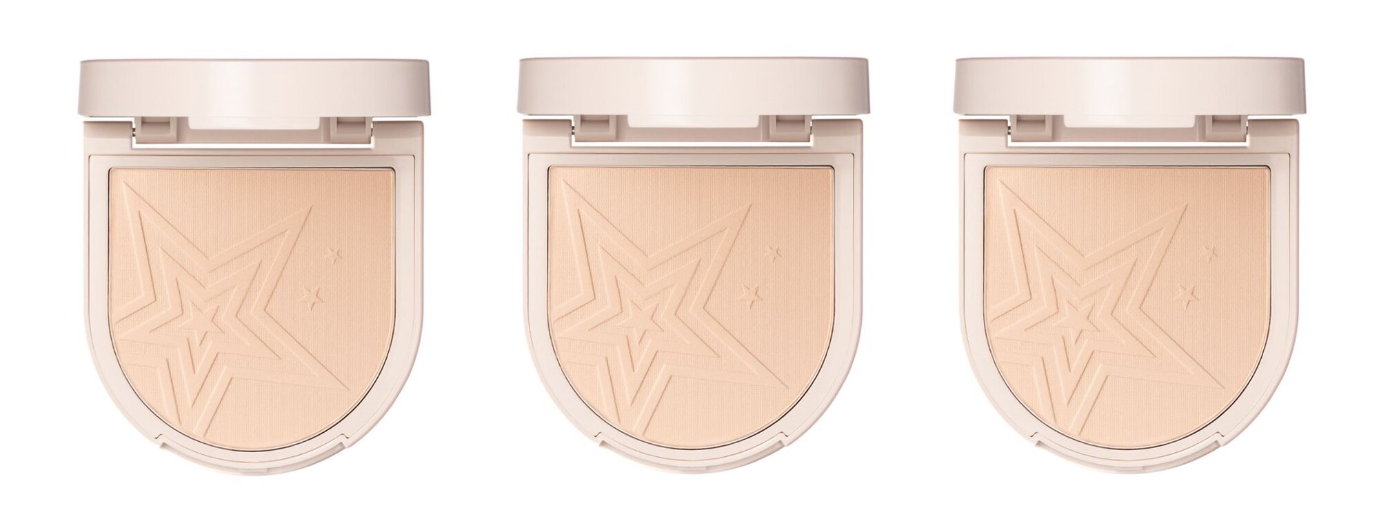 Пудра STELLARY компактная сатиновая Compact satin powder, тон 01 Светло-бежевый, 7 гр - 3 штуки