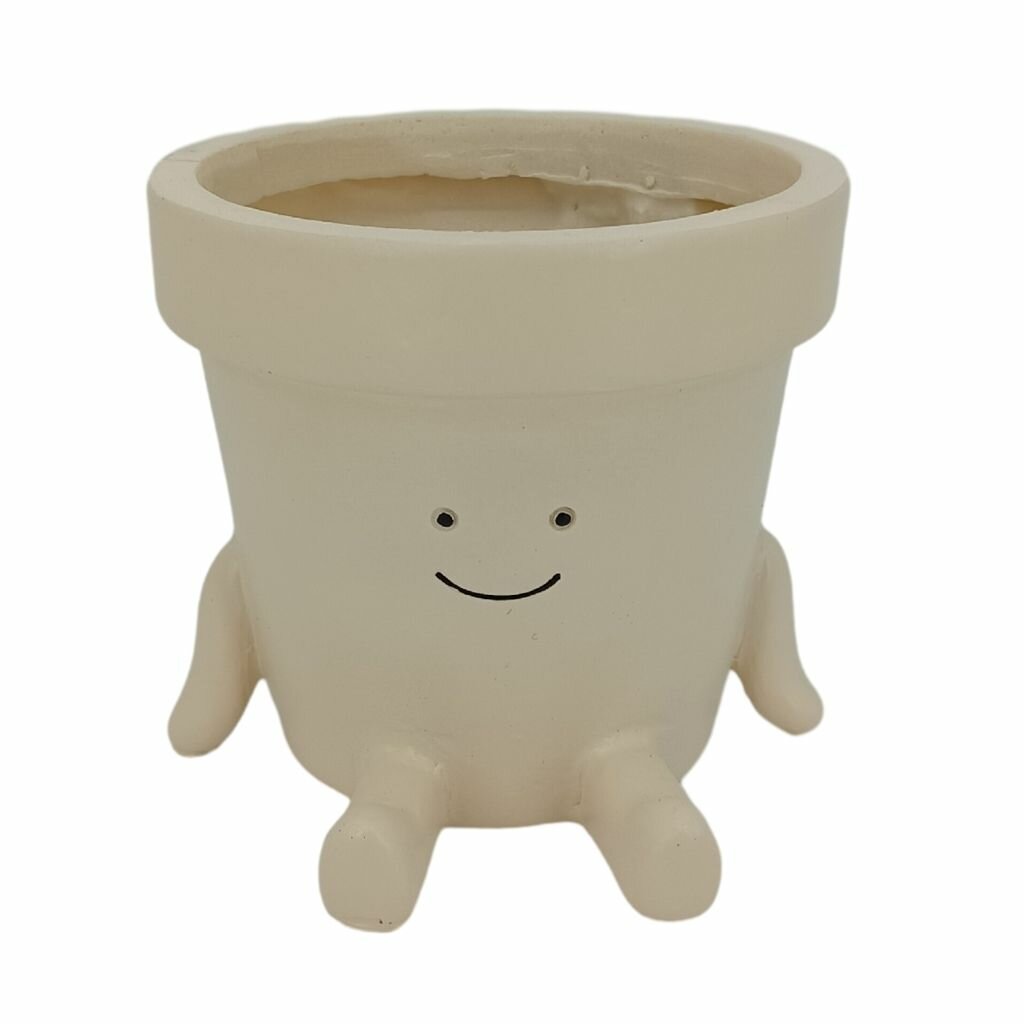 Кашпо с улыбающимся лицом, Горшки для суккулентов, ваза для растений, Прекрасный настольный декор для дома в помещении