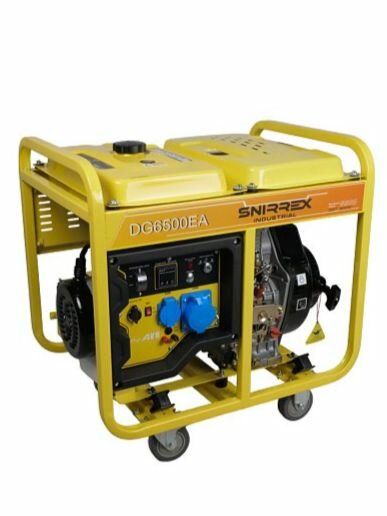 Генератор дизельный SNIRREX DG6500EA (220, стартер ручной/электро Max мощность 5,5 кВт ном. 5кВт,)