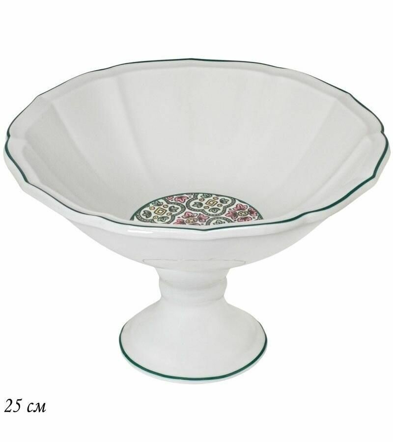 Фруктовница 25см дария на ножке 1 шт.