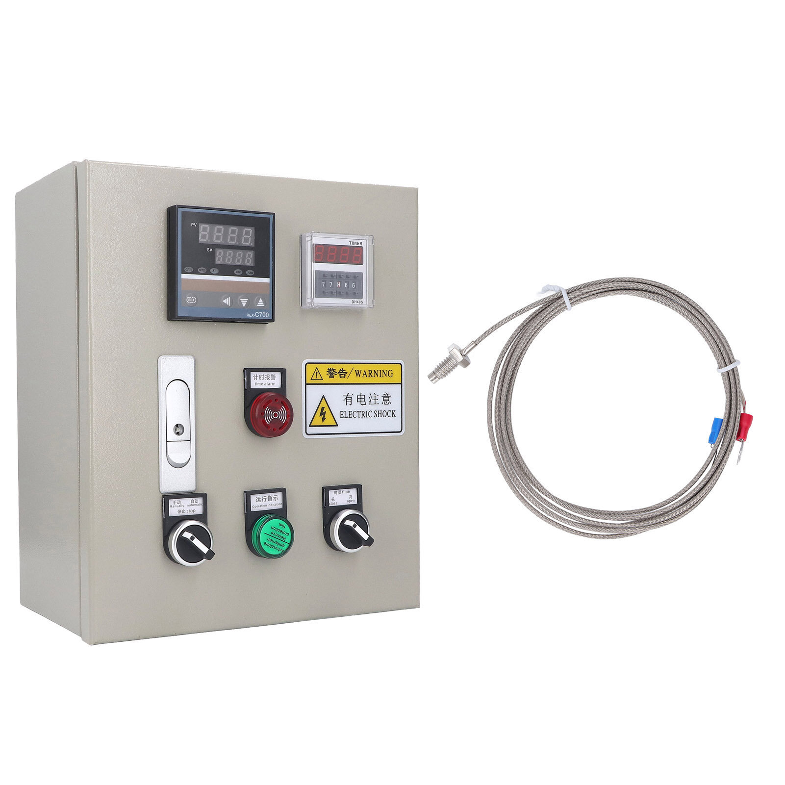 Контроллер температуры 0–400 ℃ Цифровой дисплей управление PID с термопарой AC 220V 4KW