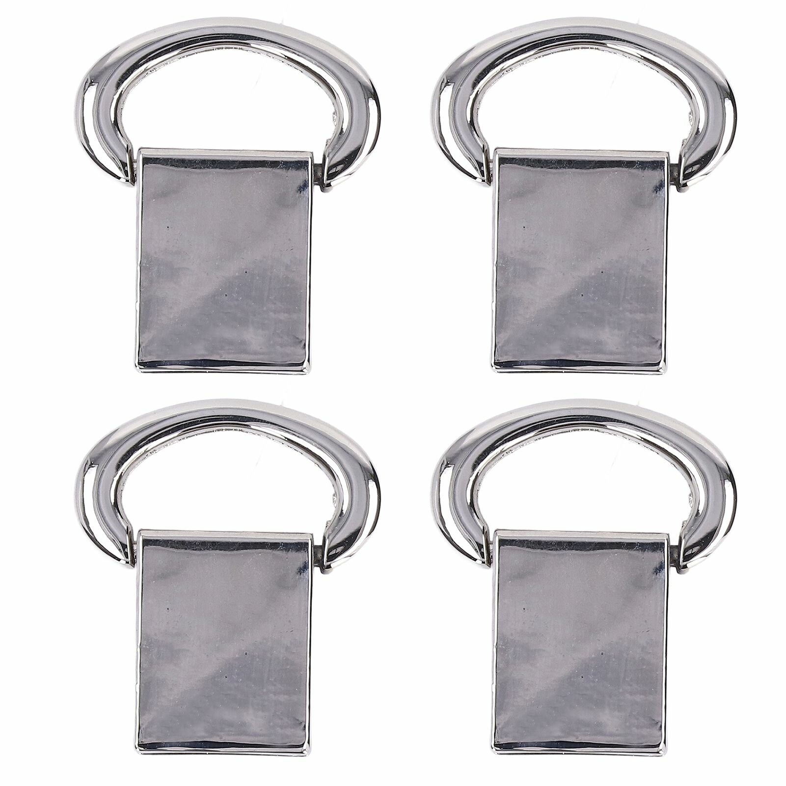 4 шт, зажим для плечевого ремня, ручка для сумки, пряжка для плечевого ремня, зажим для украшения, фурнитура, аксессуары, белый никель