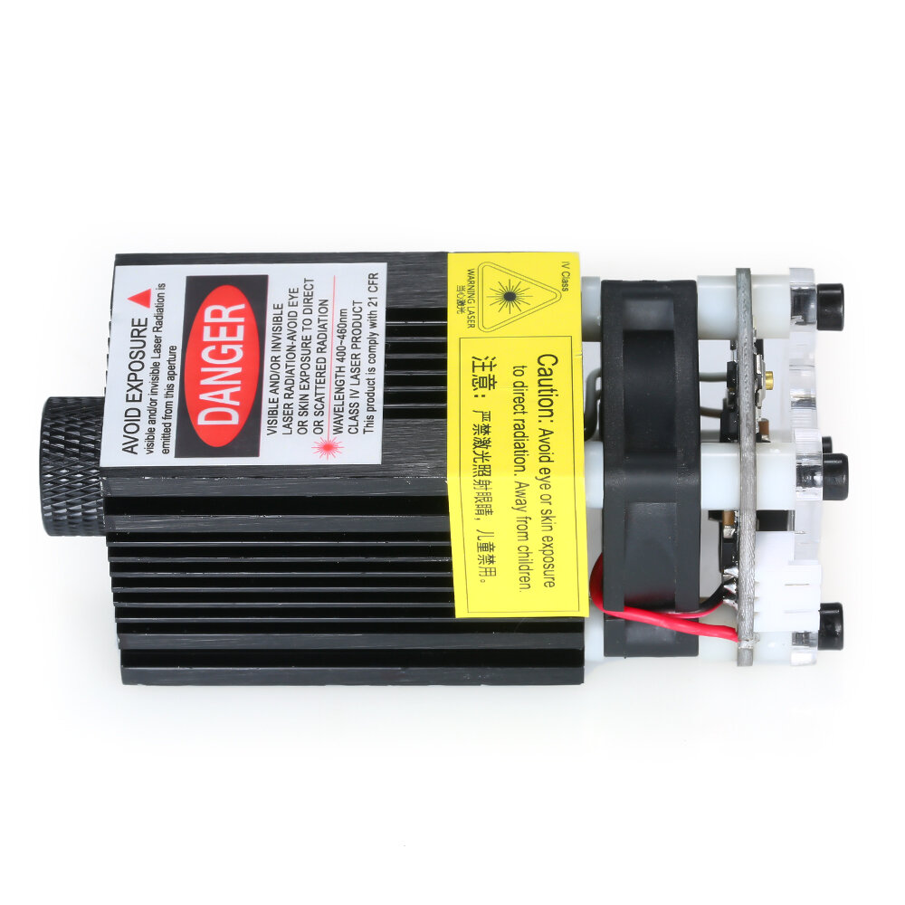 500mW EleksMaker 405-445NM Синий лазерный модуль 2.54-3P TTL/PWM модуляция для DIY лазерного гравера