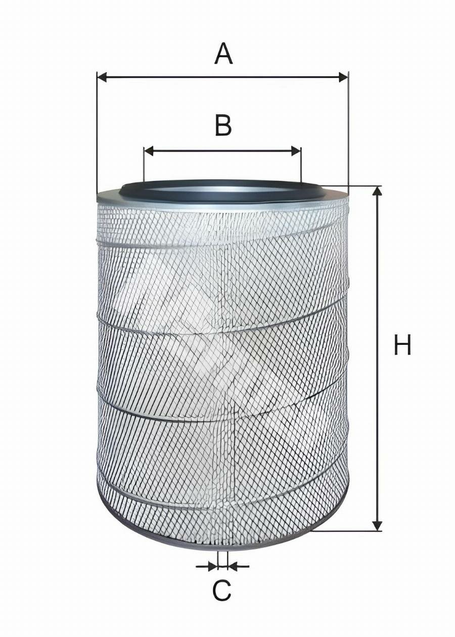 Фильтр воздушный основной MB/Volvo/Howo/КамАЗ-6520 дв. Cummins Евро-2 A152 (Mfilter)