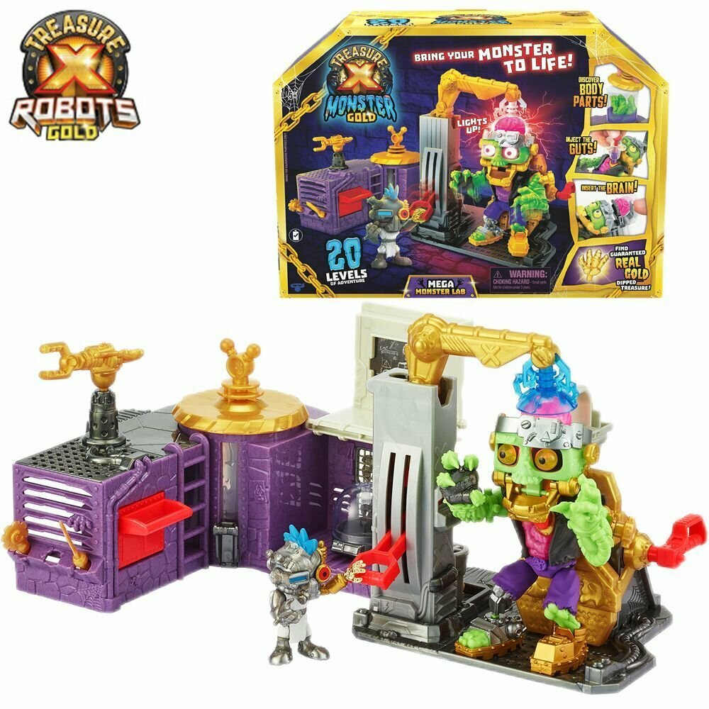 Игрушка Treasure X Monster Gold - Mega Monster Lab- 20 Levels of Adventure