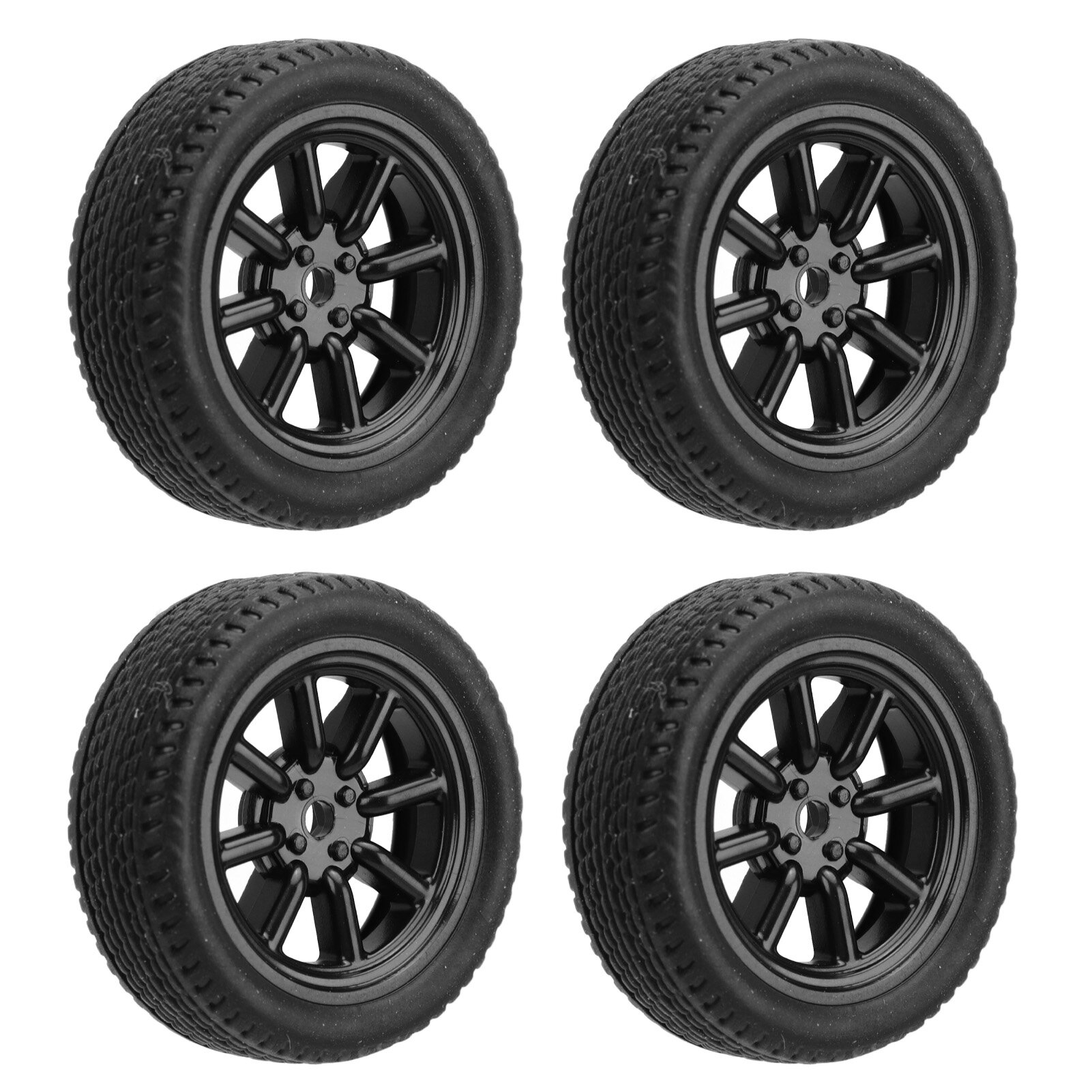 Шины для радиоуправляемой машинки LA0017 A86, черные, ширина 1 см, диаметр 3 см. Запасная часть для радиоуправляемой машинки LD‑A86.