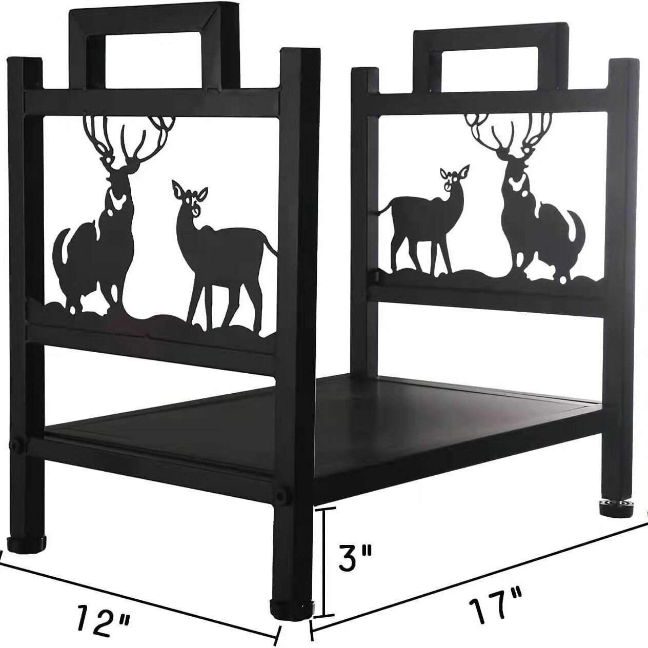 Дровница лофт с каминным набором из металла, для камина, печи и бани, подставка для дров