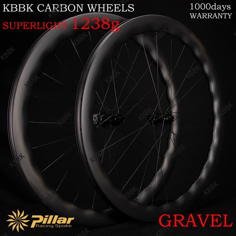 Карбоновые колеса Wave 700C для гравийного велосипеда F12x100mm R12x142mm, HG, 50(45)x31mm