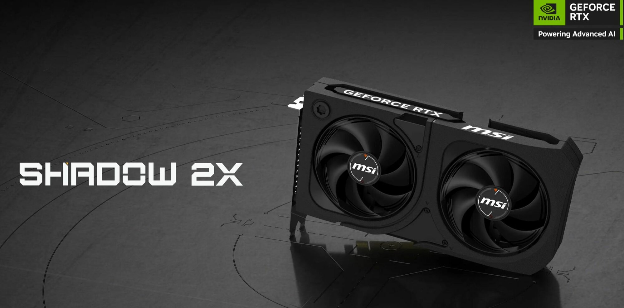 Видеокарта MSI GeForce RTX 5060 Ti SHADOW 2X OC PLUS 8G