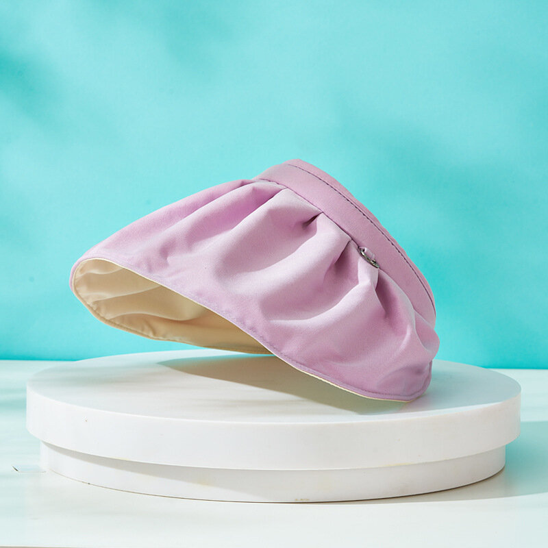 Шляпа, женская, с защитой от УФ, фиолетовая, эластичная, 55-61см