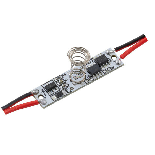 APEYRON сенсорный выключатель для профиля12мм монохром 12/24В 36/72Вт IP20 с диммированием