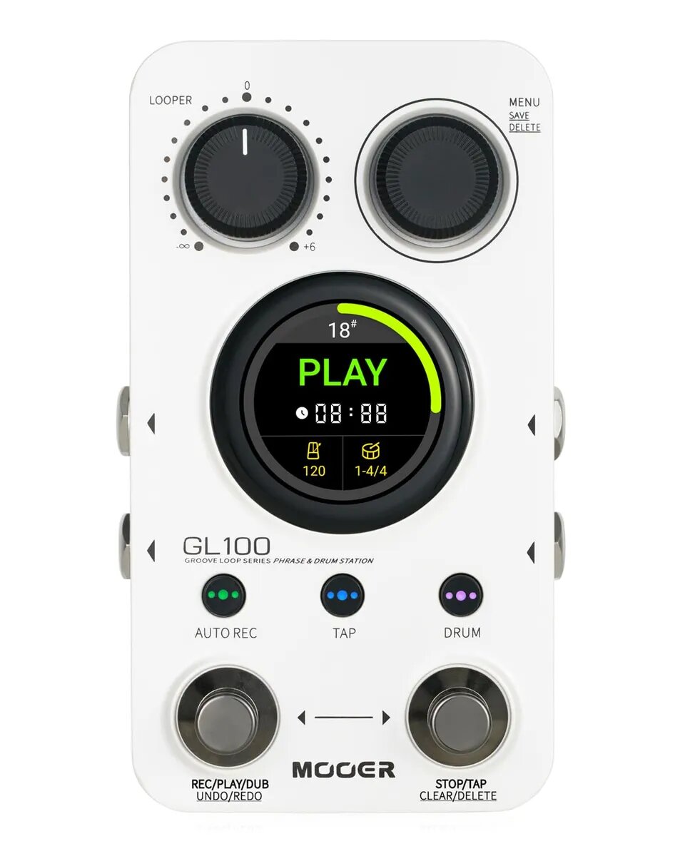 MOOER GL100 Цикл эффектов для электрогитары барабан /автоматическая запись