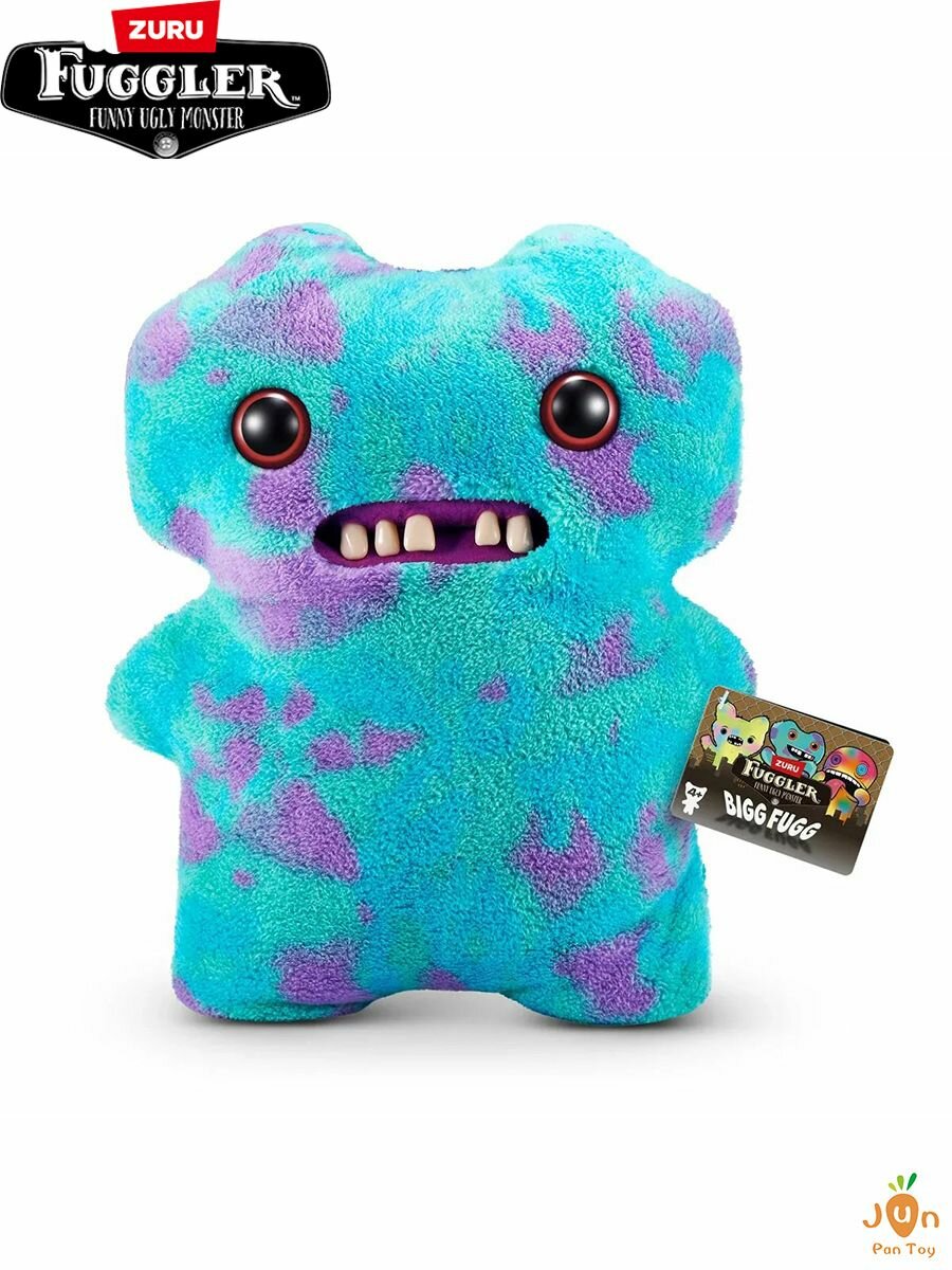 Плюшевые игрушки Spin Master Fuggler Big Fugg Gaptooth McGoo / детские игрушки высотой 45 см из синего плюша, подходящие в качестве подарок на день рождения
