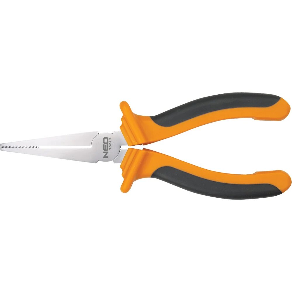 Плоскогубцы NEO Tools 160 мм 01-019, длинногубцы из стали с прямыми губками для домашнего использования