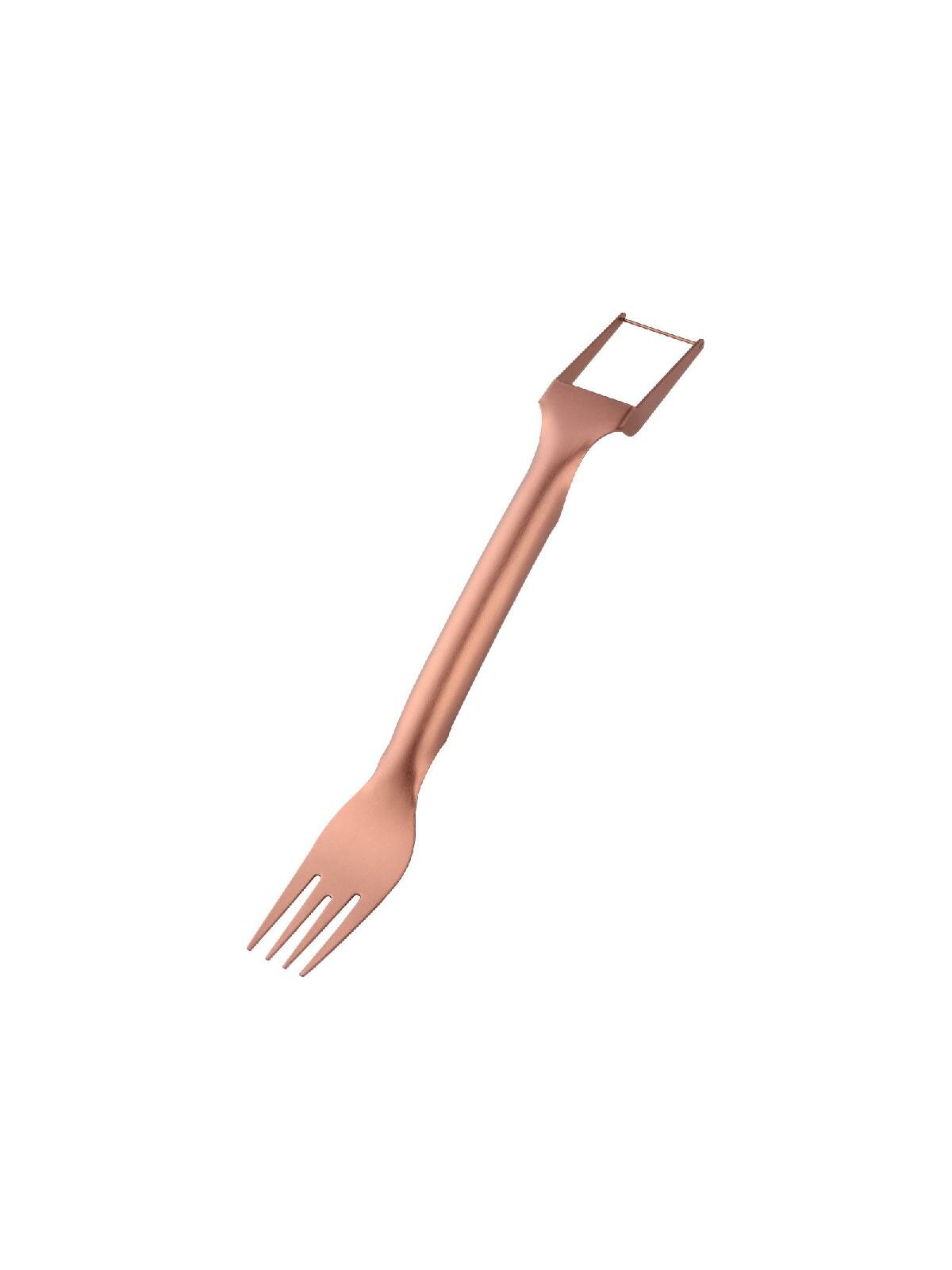 Вилка-резка для арбуза 2 в 1 из нержавеющей стали, портативная вилка для нарезки дынь и фруктов для дома, вечеринки, кемпинга