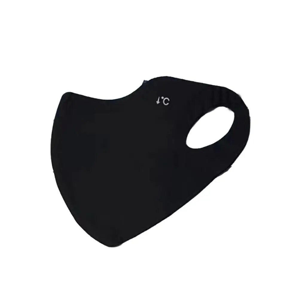 Подарочная многоцветная маска для лица с защитой от ультрафиолета, ледяной шелк, 3D спортивная маска, тонкий УФ-защита от солнца, устойчивый к ультрафиолетовому излучению шарф для лица, Черный