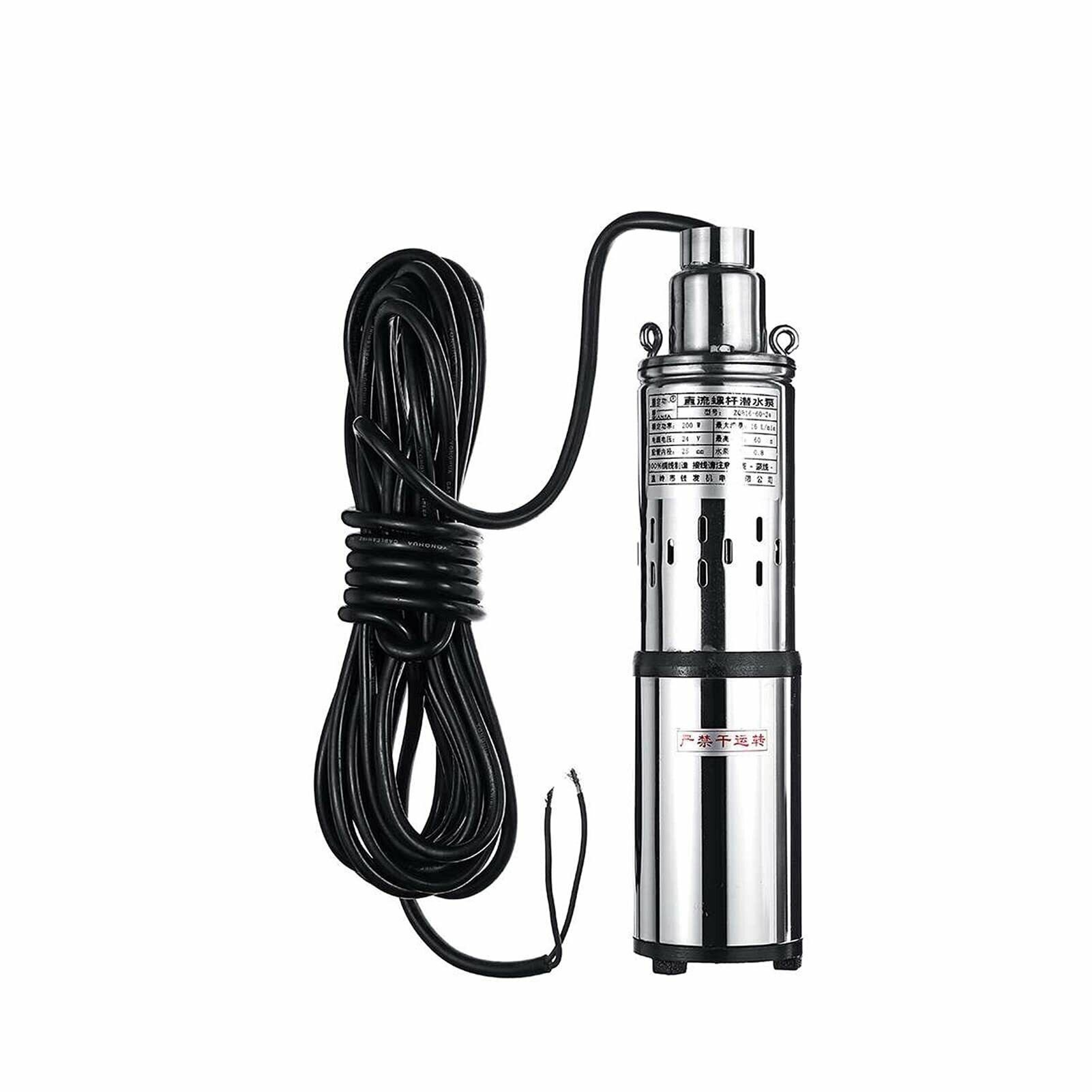 200 Вт 24 В постоянного тока 10 м Водяной Насос для Глубокой Скважины