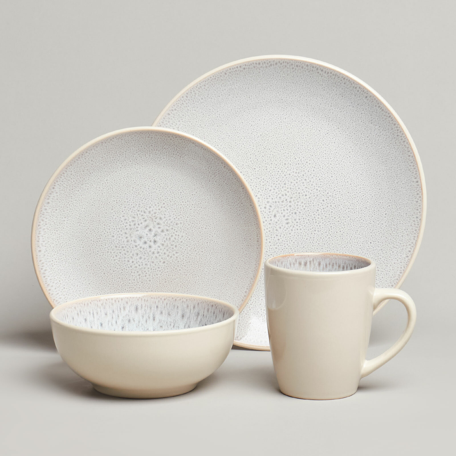 Набор посуды обеденной bronco crocus на 4 пер. 16 пр. Беж KSG-577-222