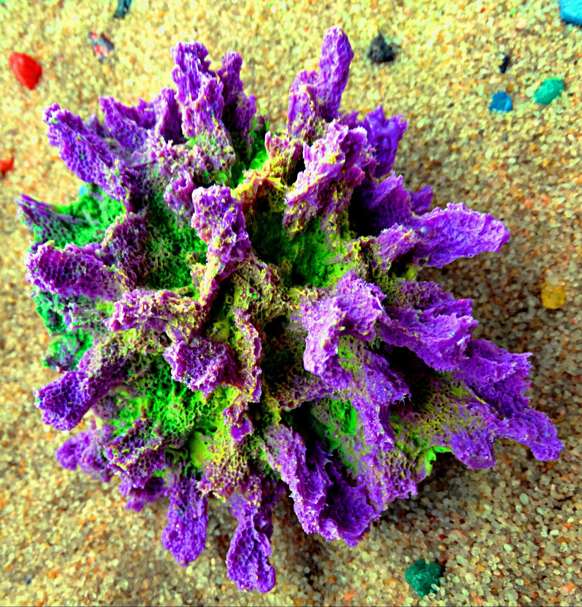 Искусственный коралл коралл ЭКО "Монтастрея", для аквариума, ручной работы, эко коралл