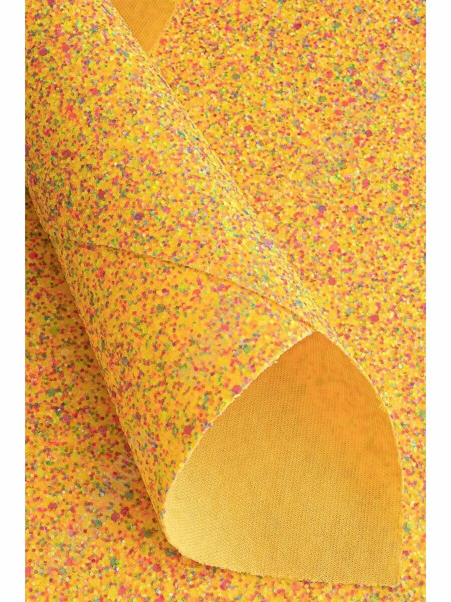 Кожзам блестки и пайетки А4 (3 листа)