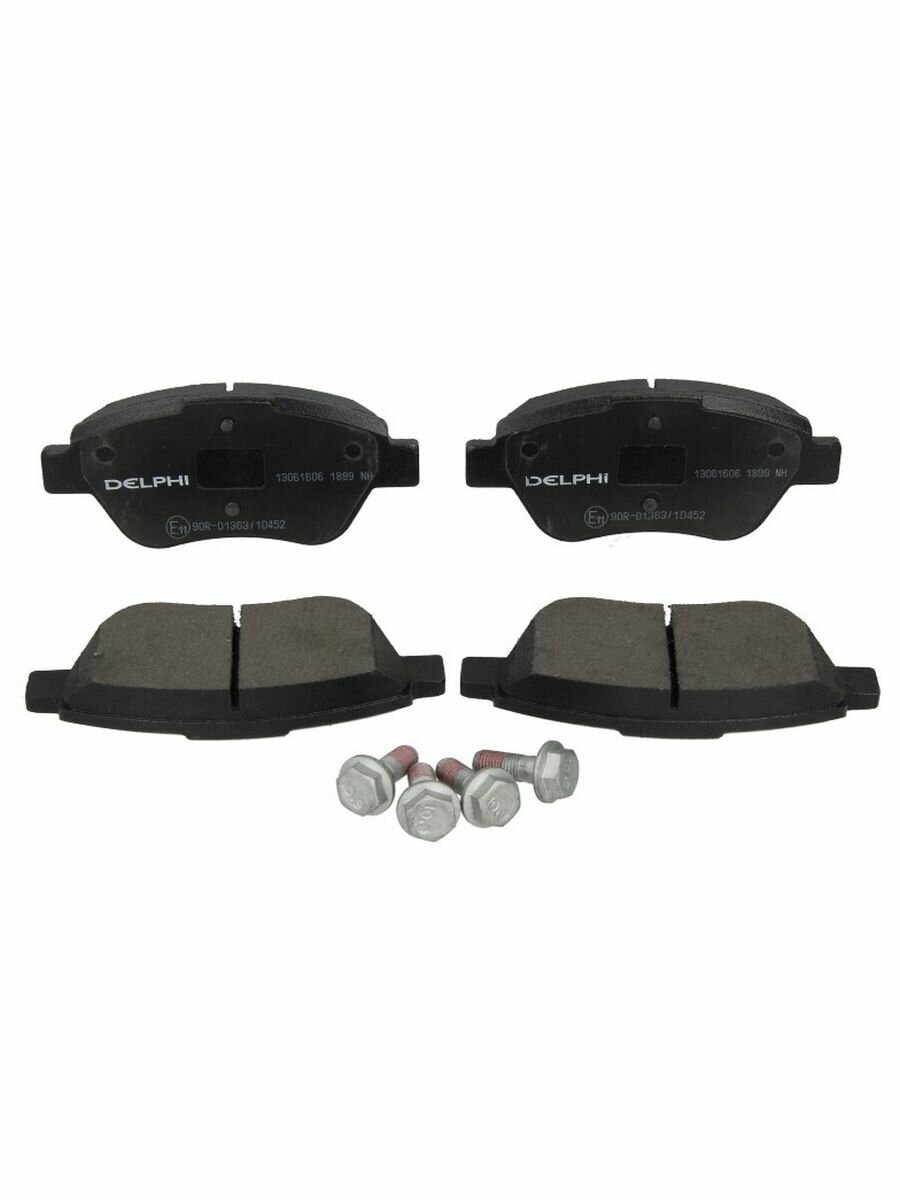 Колодки тормозные дисковые передние DELPHI LP1899 для FIAT Doblo, 500, LANCIA Musa
