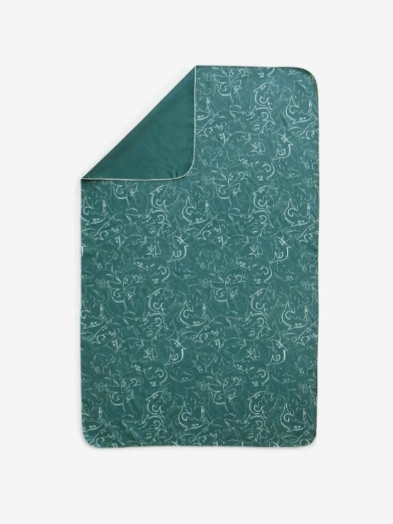 Полотенце из микрофибры L зеленое NABAIJI