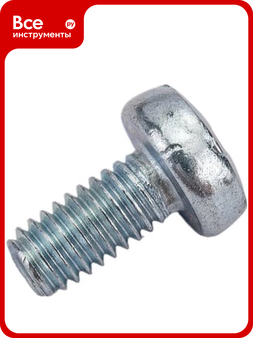 Винт креп-комп головка из стали с цинковым покрытием, полная резьба, по ГОСТ 17473‑80, соответствует стандарту