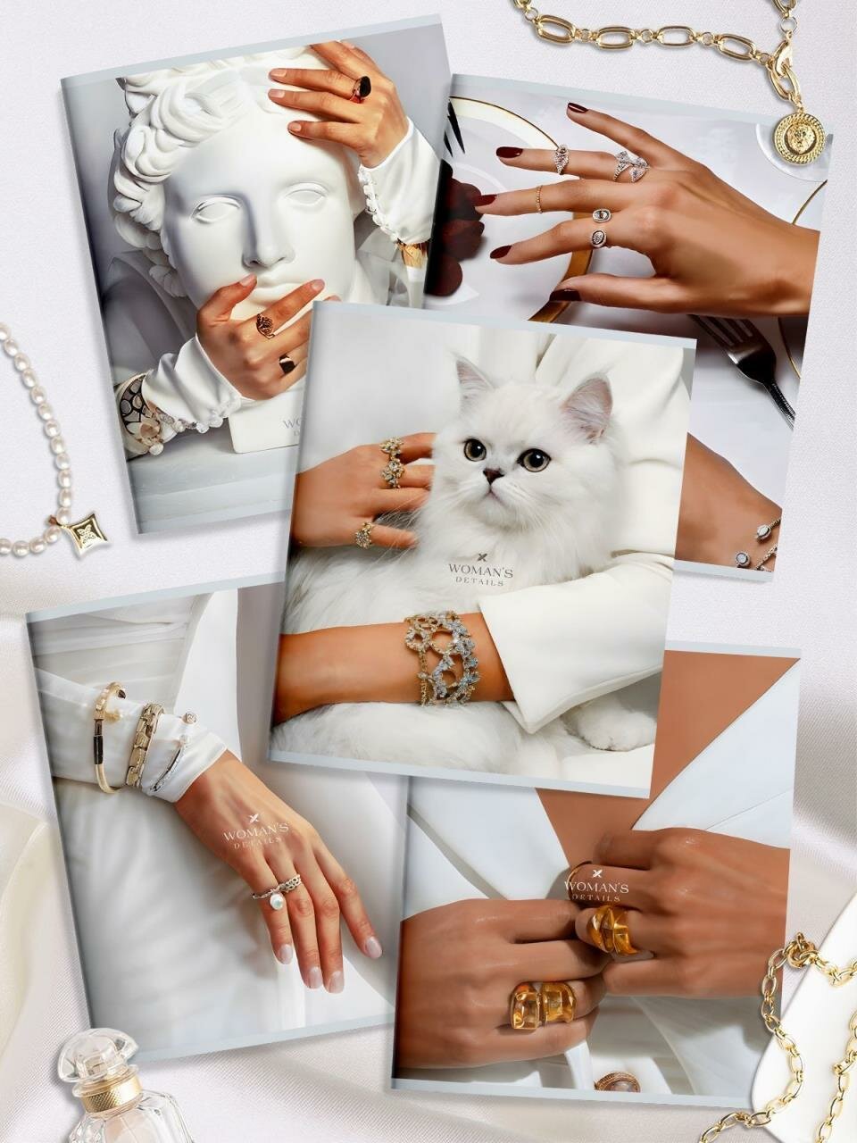 Тетрадь 1 шт 48 л. А5 клетка, на скрепке, офсет LOREX WOMANapos; S DETAILS мелованны картон, двоная обложк