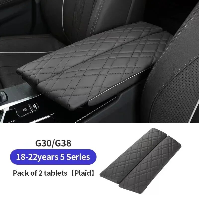 Центральный подлокотник автомобиля, накладка на автомобильные аксессуары для интерьера для BMW G30 G38 G32 6GT G20 G11 G12 G01 G02 G05 G06 G07 X3X4X5X6 LHD G30 G38 18-23 BlackA