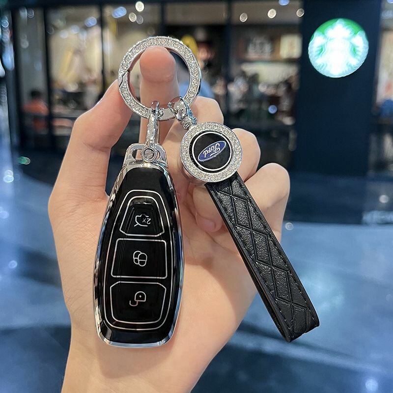 Защитный чехол-брелок для ключей автомобиля Ford из ТПУ с водонепроницаемостью и защитой от царапин