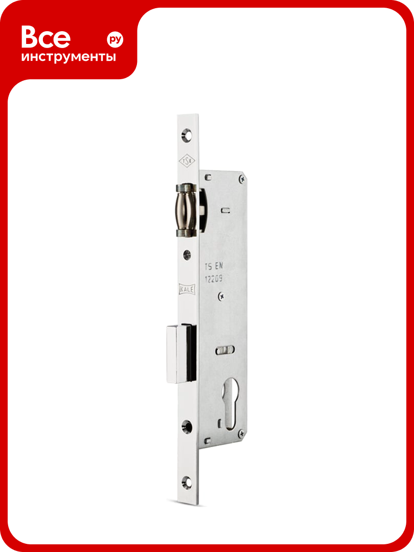 Врезной замок KALE KILIT цилиндровый, узкопрофильный, 155Р, BS30, R, 16CP, w/o SP, w/o Ros, STB 155P3000010, 16 мм,