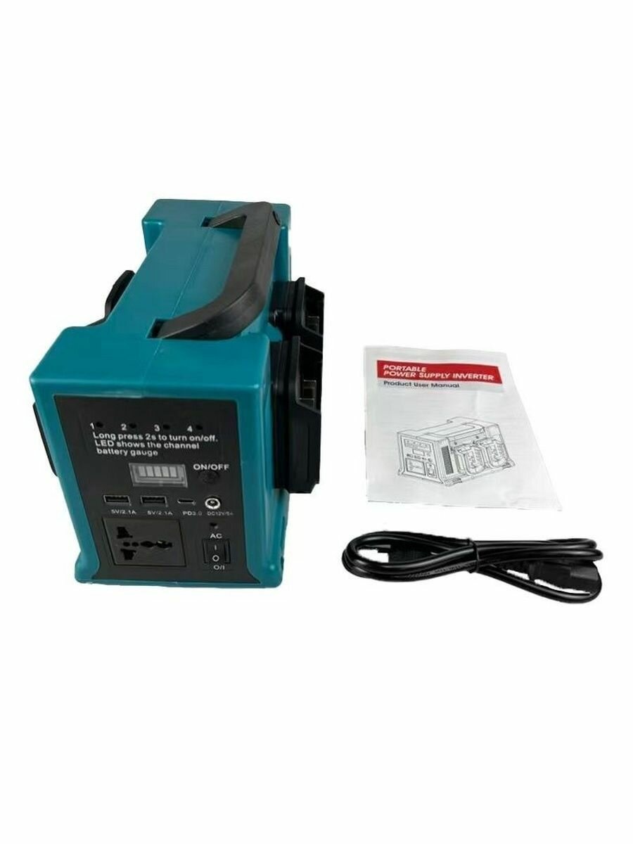 Мощный инвертор 330Вт для Makita Преобразует 18В в 220В USB-порты