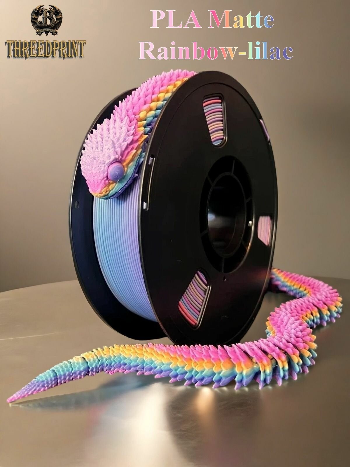 Пластик ThreeDprint PLA Matte Rainbow-lilac катушка нити 1.75 для печати на 3D принтере