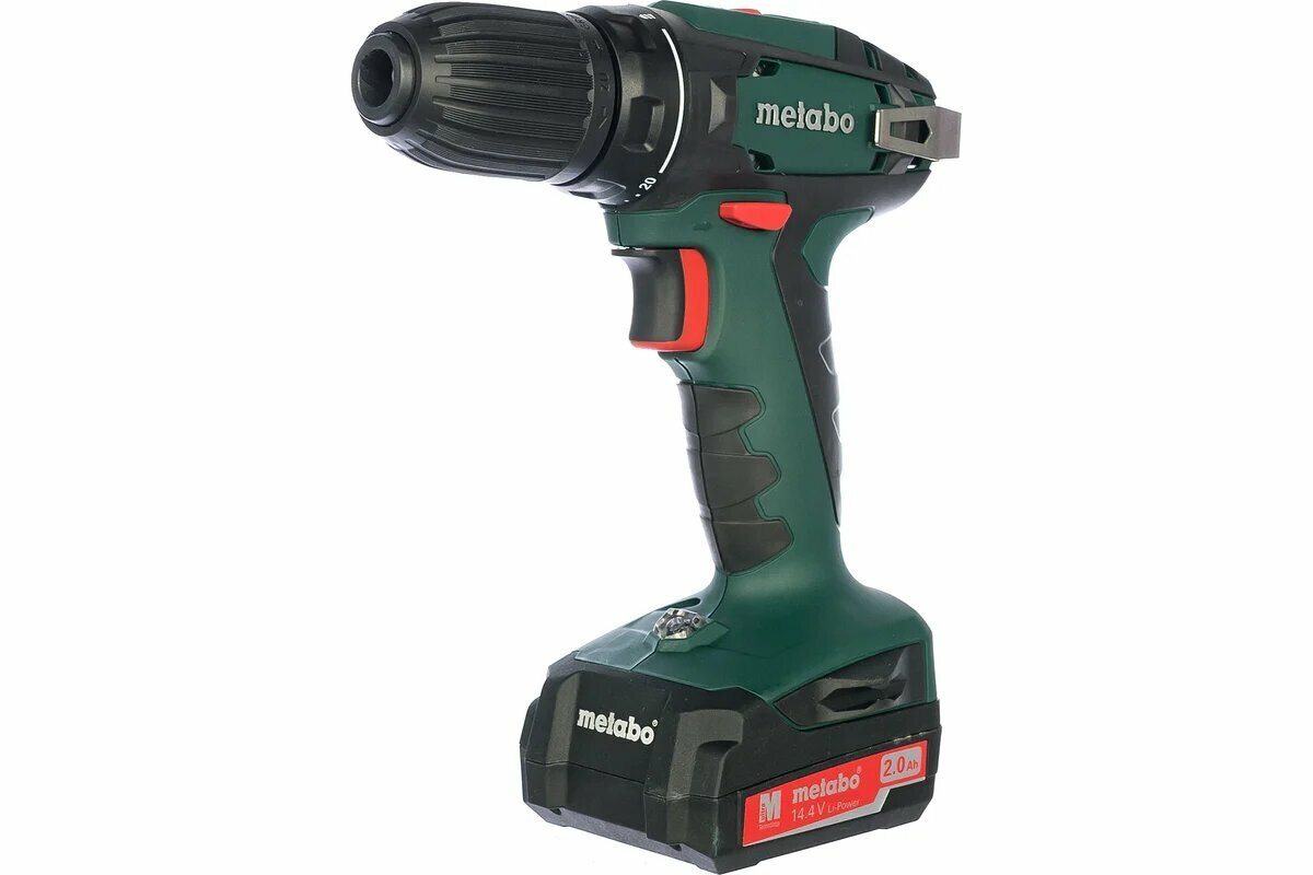 Аккумуляторная дрель-шуруповерт Metabo BS 14.4, 40 Нм, Li-Ion, зеленый