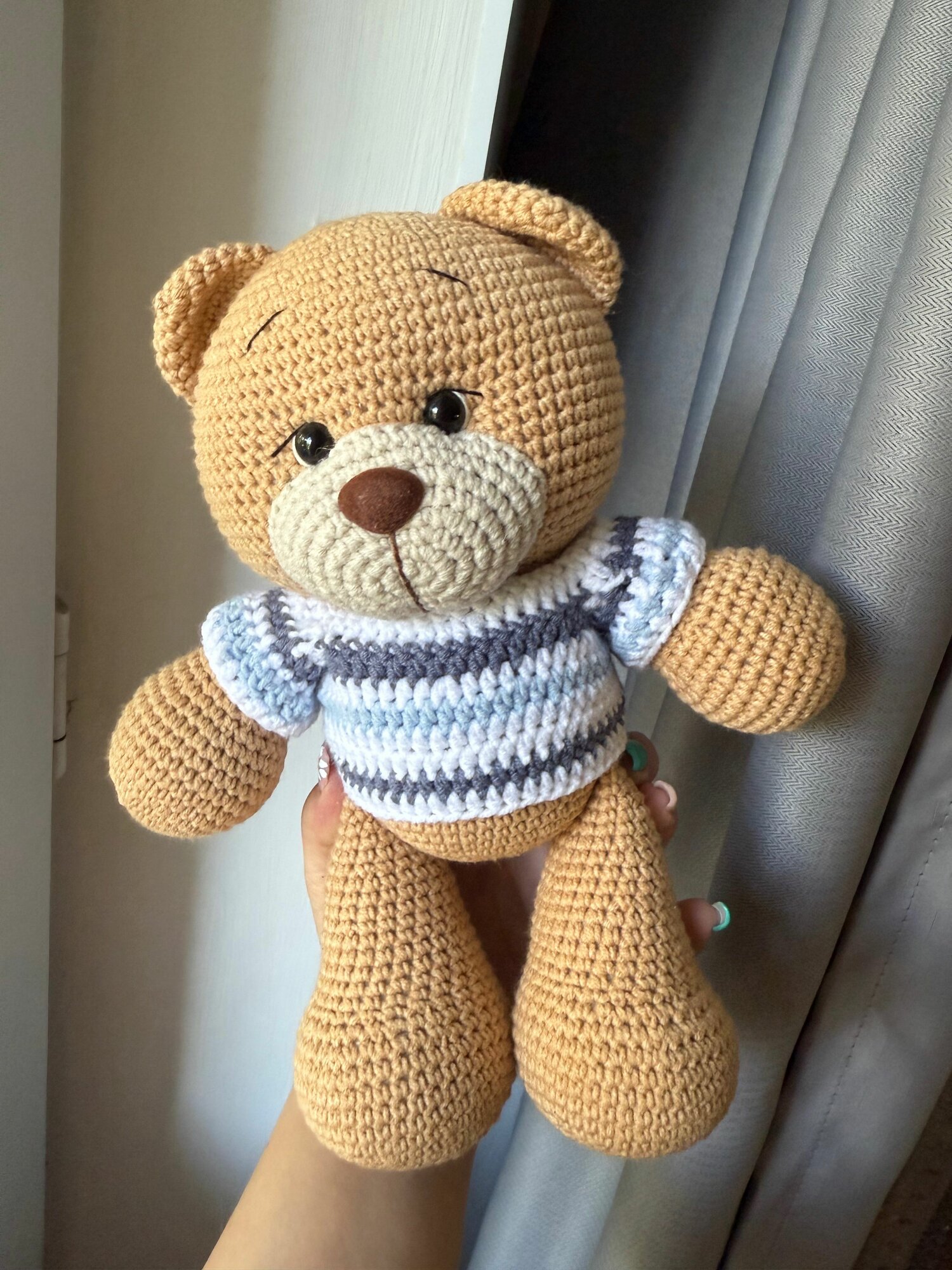 Вязаная игрушка Мишка