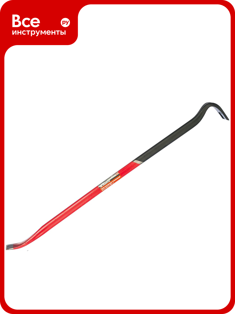 Усиленный лом-гвоздодер, 900 мм, MATRIX 25235, с его помощью производятся удаления