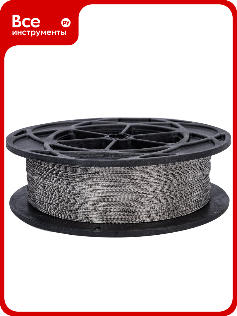 Витая проволока ООО Пломба. Ру нержавейка, двужильная Проволока 0,65*400 41696, пластик