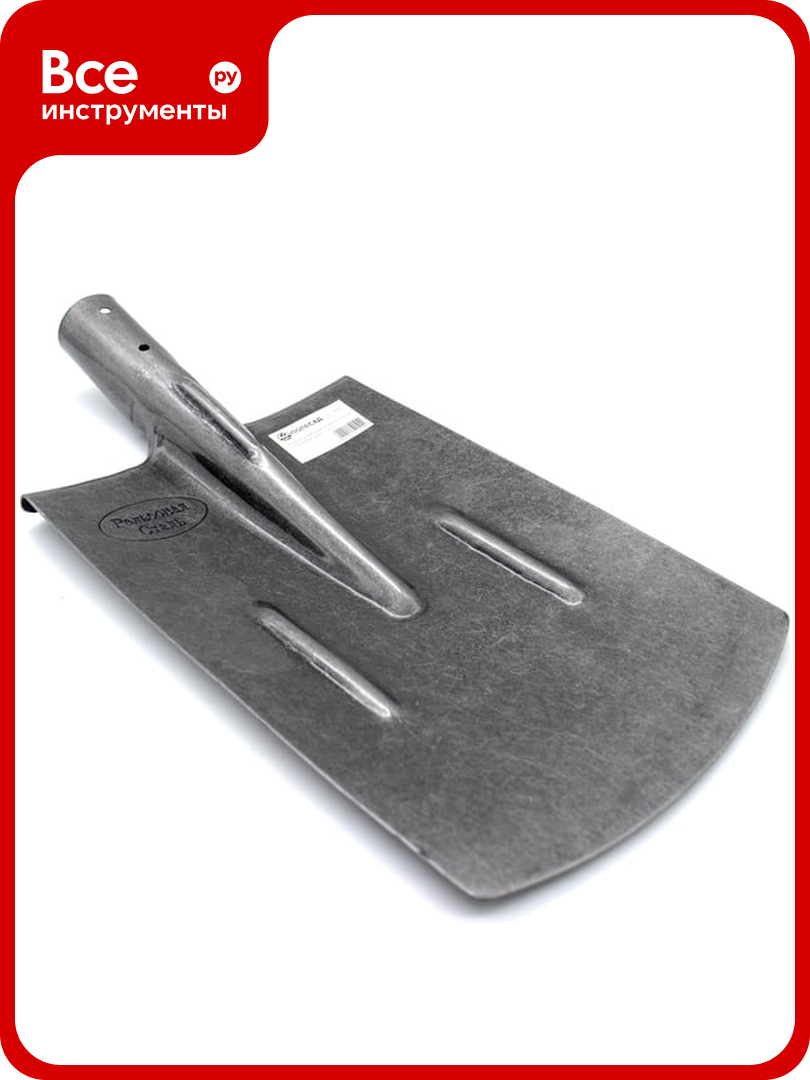 Лопата штыковая прямоугольная полесад П- 516 рельсовая сталь 01047, копания грунта