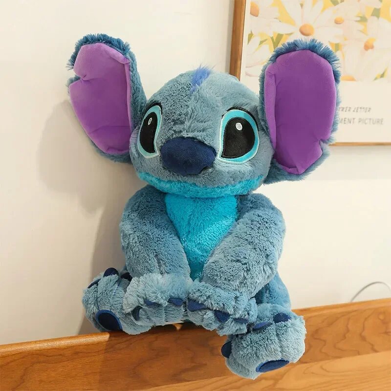Disney 60 см плюшевые игрушки Лило и Стич Kawaii мультфильм животные подушка кукла пара девочек мальчик Рождественский подарок peluches, 30cm, Светло-голубой, Унисекс